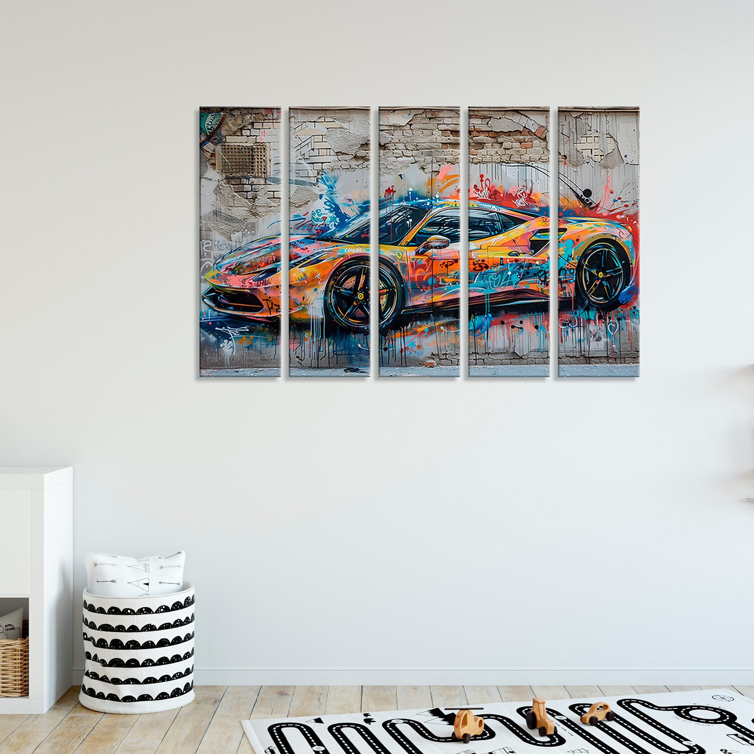 Sports Car Graffiti Art Print, Graffiti, Street Art, Urban, Sports Car ...