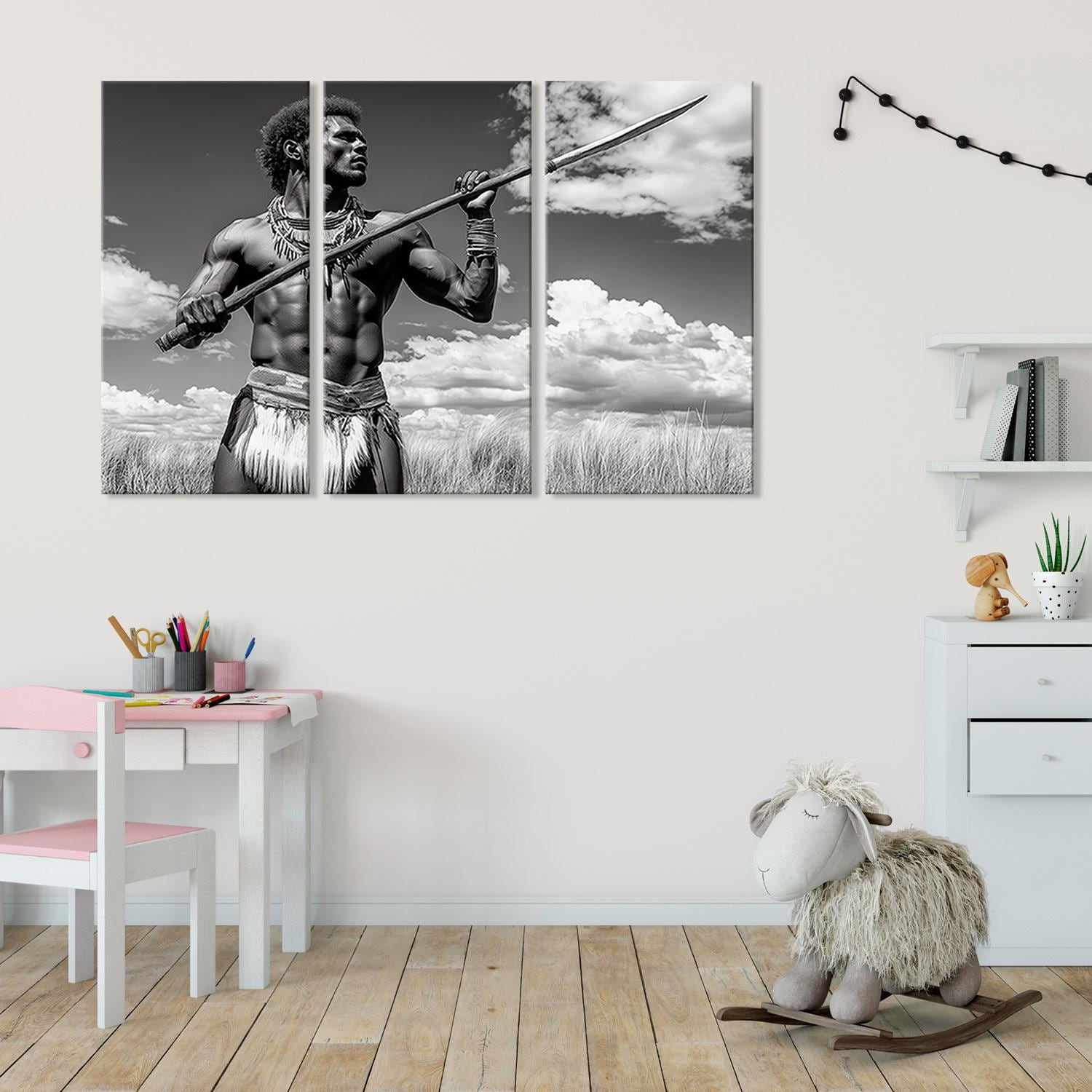 Aboriginal Australian Warrior Art, Indigenous Warrior Canvas Print ...