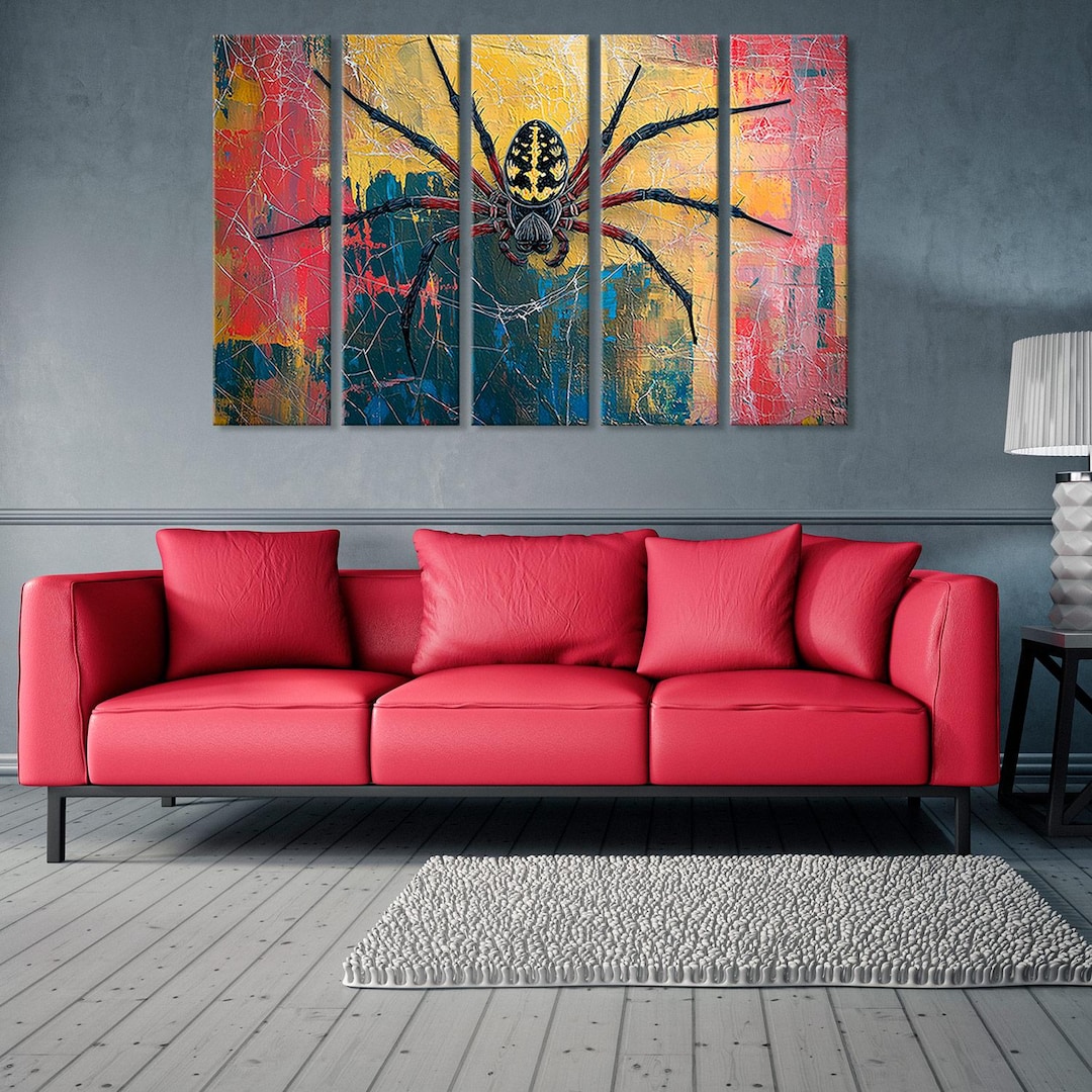 Spider Graffiti Art Print, Urban Street Art Wall Decor, Edgy Spider ...