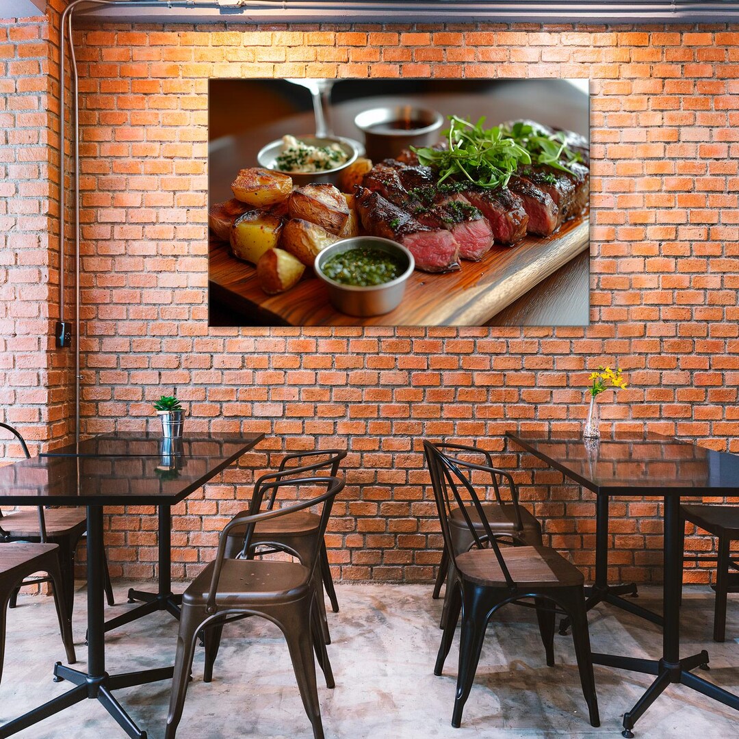 American Steak Wall Art for Restaurants & Kitchens - Etsy