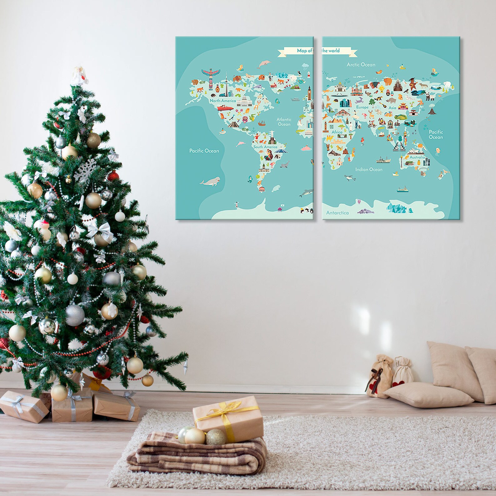 Landmarks World Map: Discover Iconic Sites Across Continents, Landmarks ...