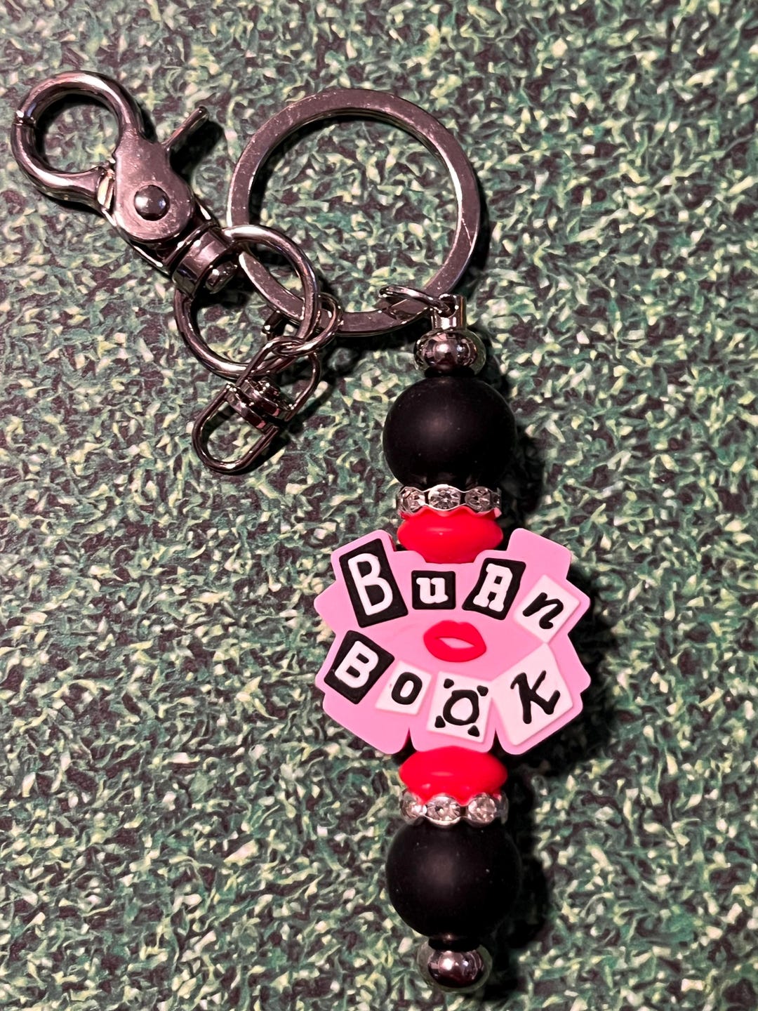 Mean Girls Burn Book Keychain | Burn Book | Burn Book Beaded Keychain ...