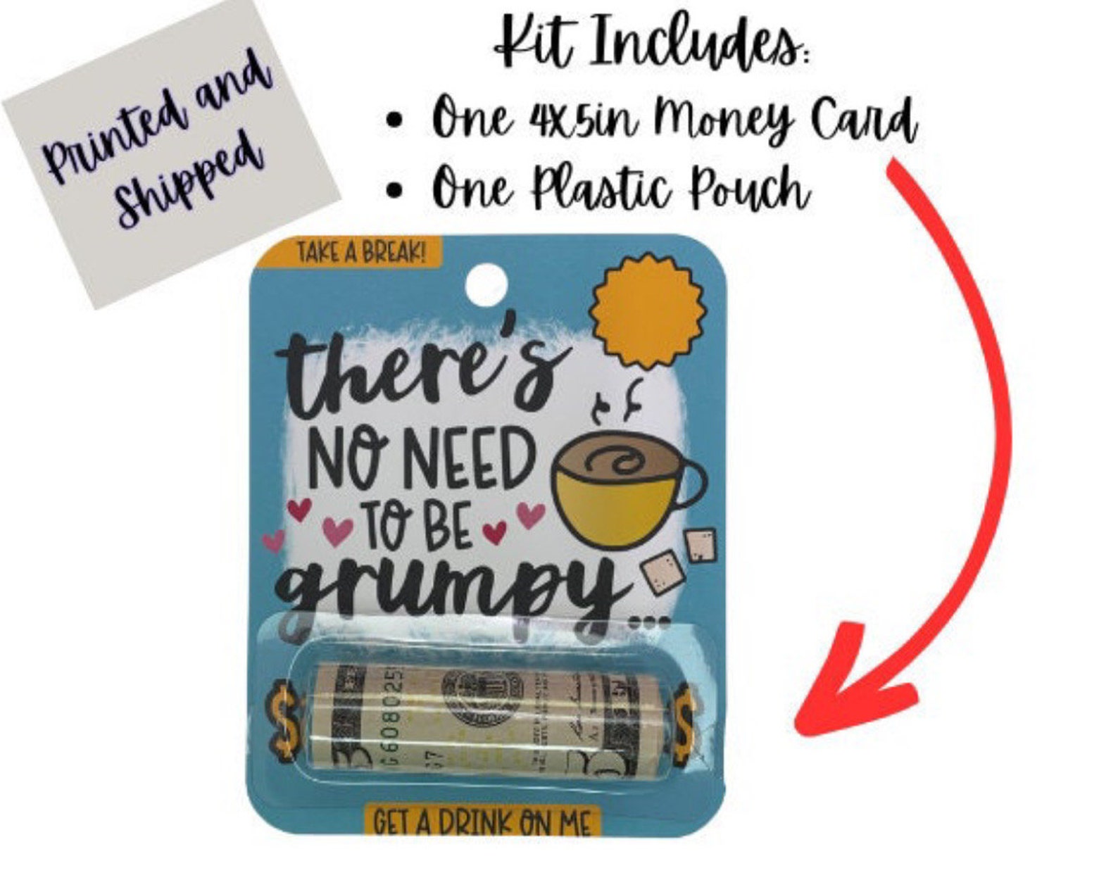 There's No Need to Be Grumpy Money Gift Card | Coffee Lovers ...