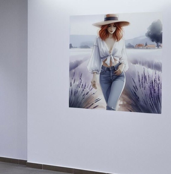 Printable Watercolor Image Suggesting Romance. Romantic Style Image ...