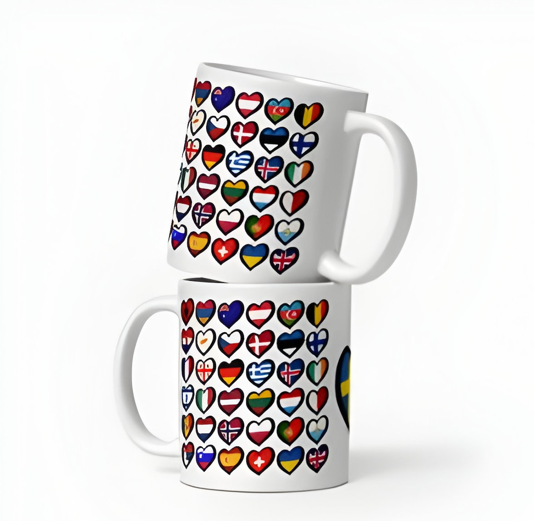 Eurovision 2024 Mug for Malmö,sweden ESC2024 Eurovision Song Contest ...