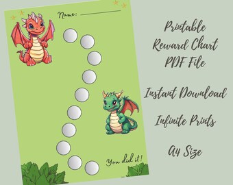 Reward Chart, Toddler Reward Chart, Reward Chart Printable, Kids ...