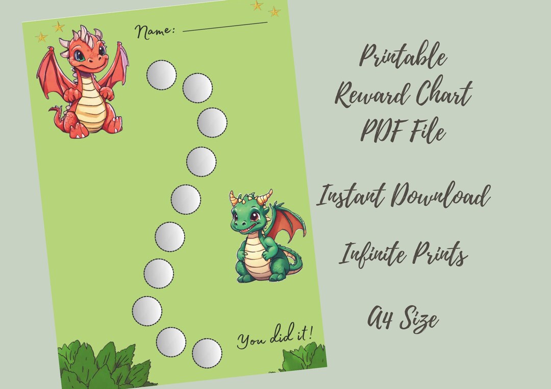 Reward Chart, Toddler Reward Chart, Reward Chart Printable, Kids ...