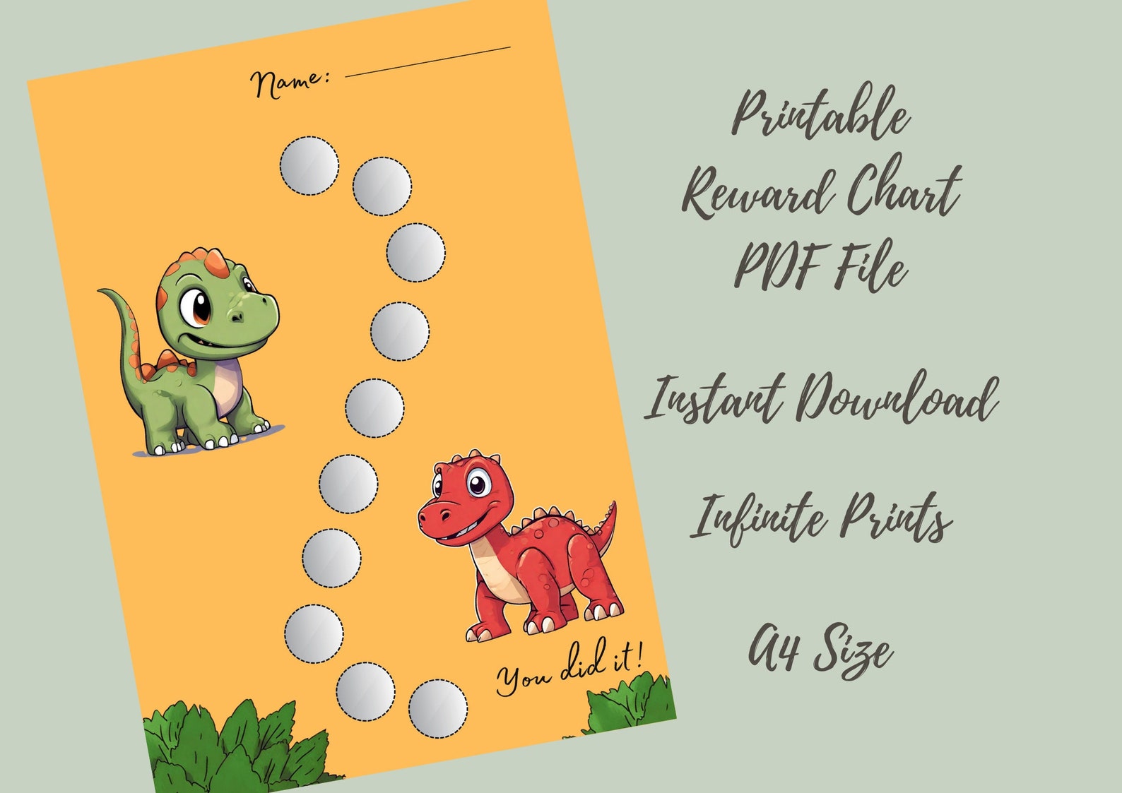 Reward Chart, Toddler Reward Chart, Reward Chart Printable, Kids Routine Chart, Printable ...
