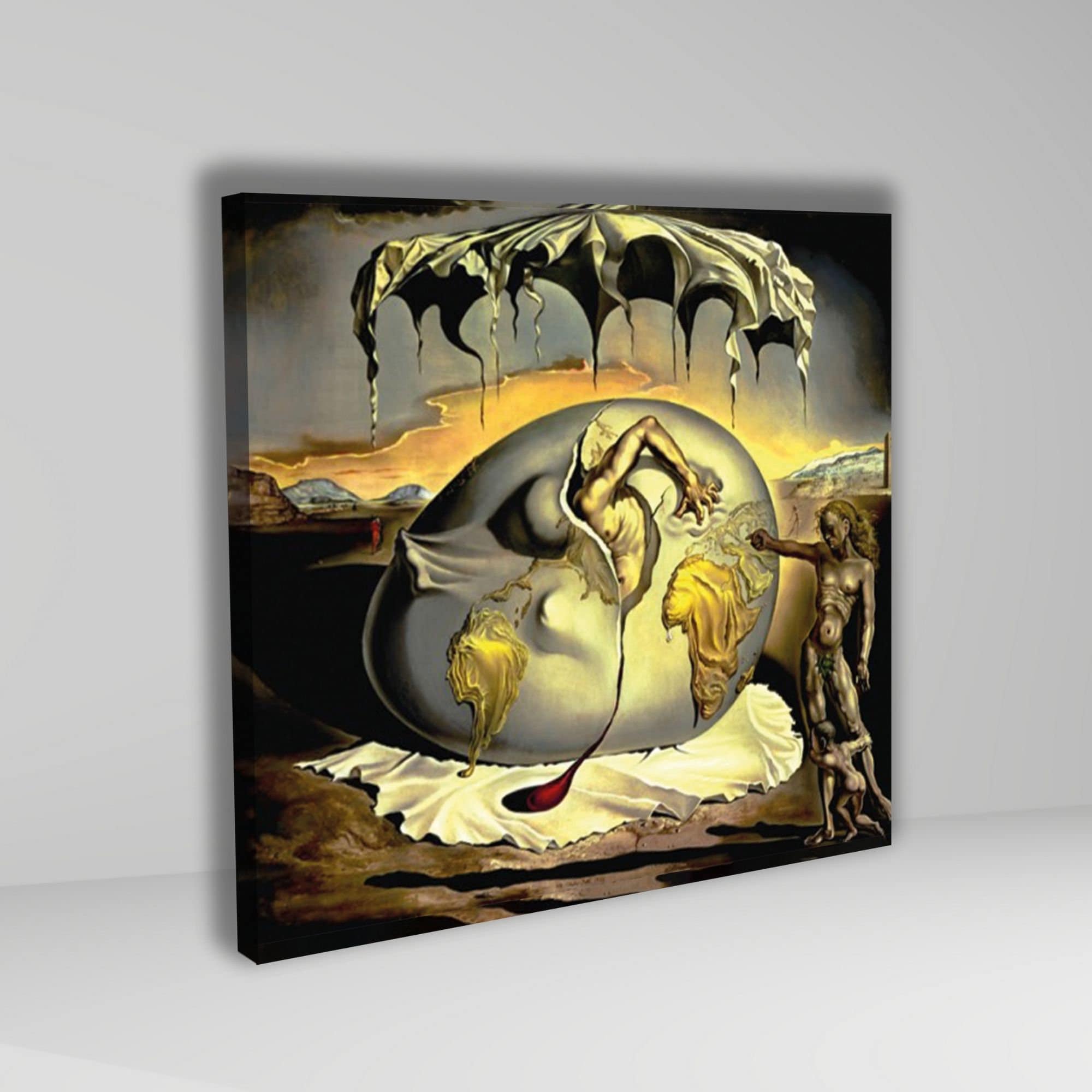 Square Canvas Painting Salvador Dali the Birth of the New Man High ...