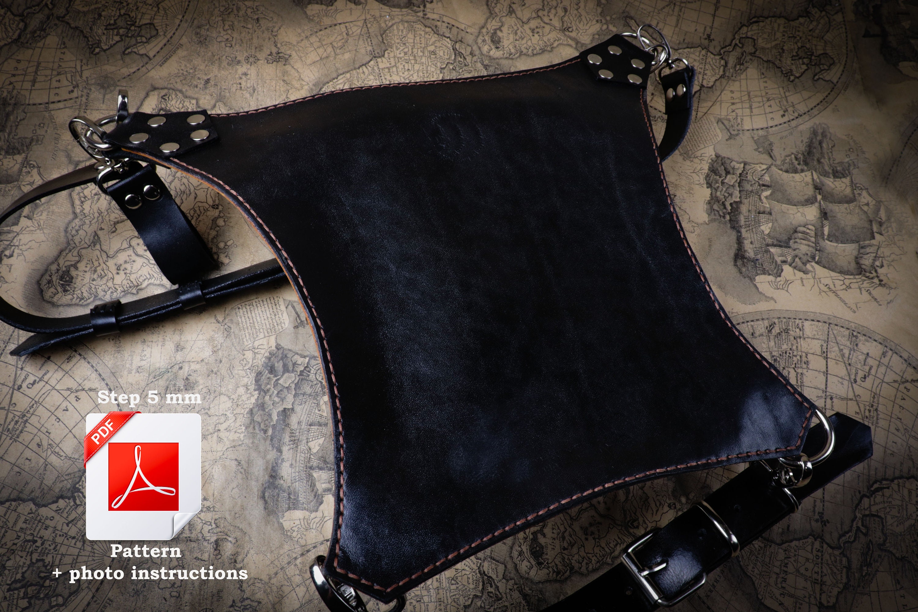 DIY Leather Biker Bag Craft Your Own Stylish Men's Motorcycle Bag - Etsy