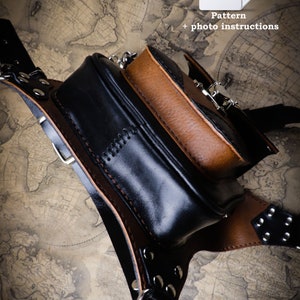 DIY Leather Biker Bag Craft Your Own Stylish Men's Motorcycle Bag - Etsy