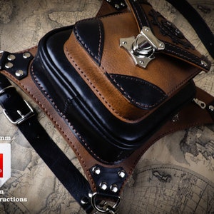 DIY Leather Biker Bag Craft Your Own Stylish Men's Motorcycle Bag - Etsy