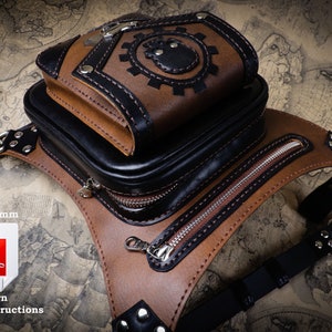 DIY Leather Biker Bag Craft Your Own Stylish Men's Motorcycle Bag - Etsy