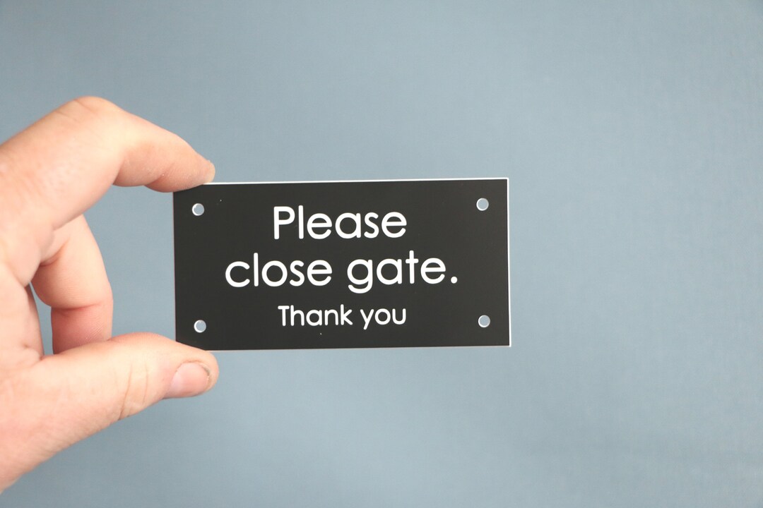 Engraved Plastic Laminate Sign 95mm X 45mm Your Wording Weather Proof ...