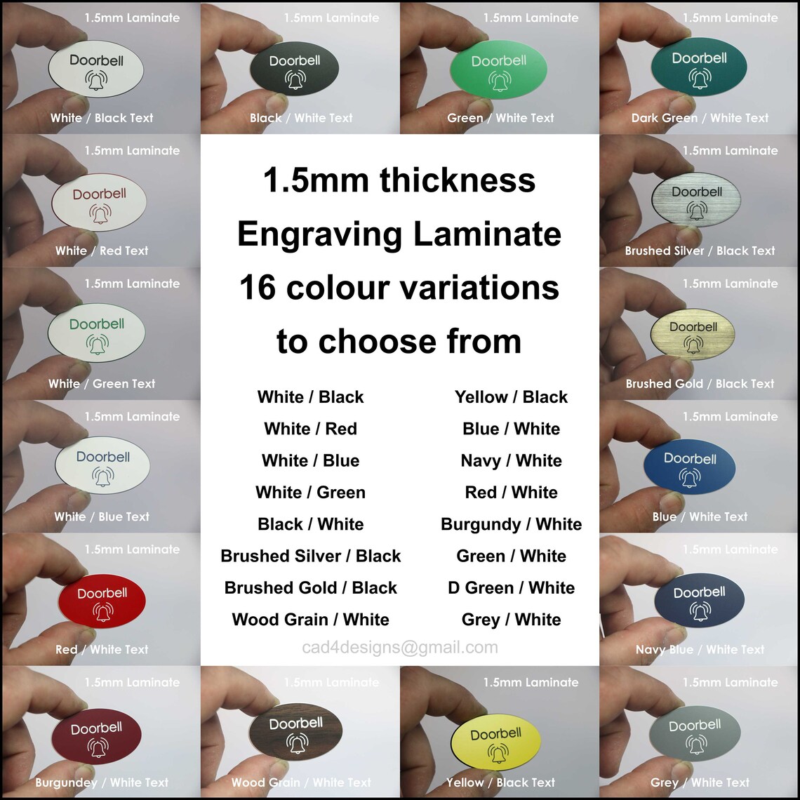Engraved Plastic Laminate Sign 150mm X 150mm Your Wording Weather Proof ...