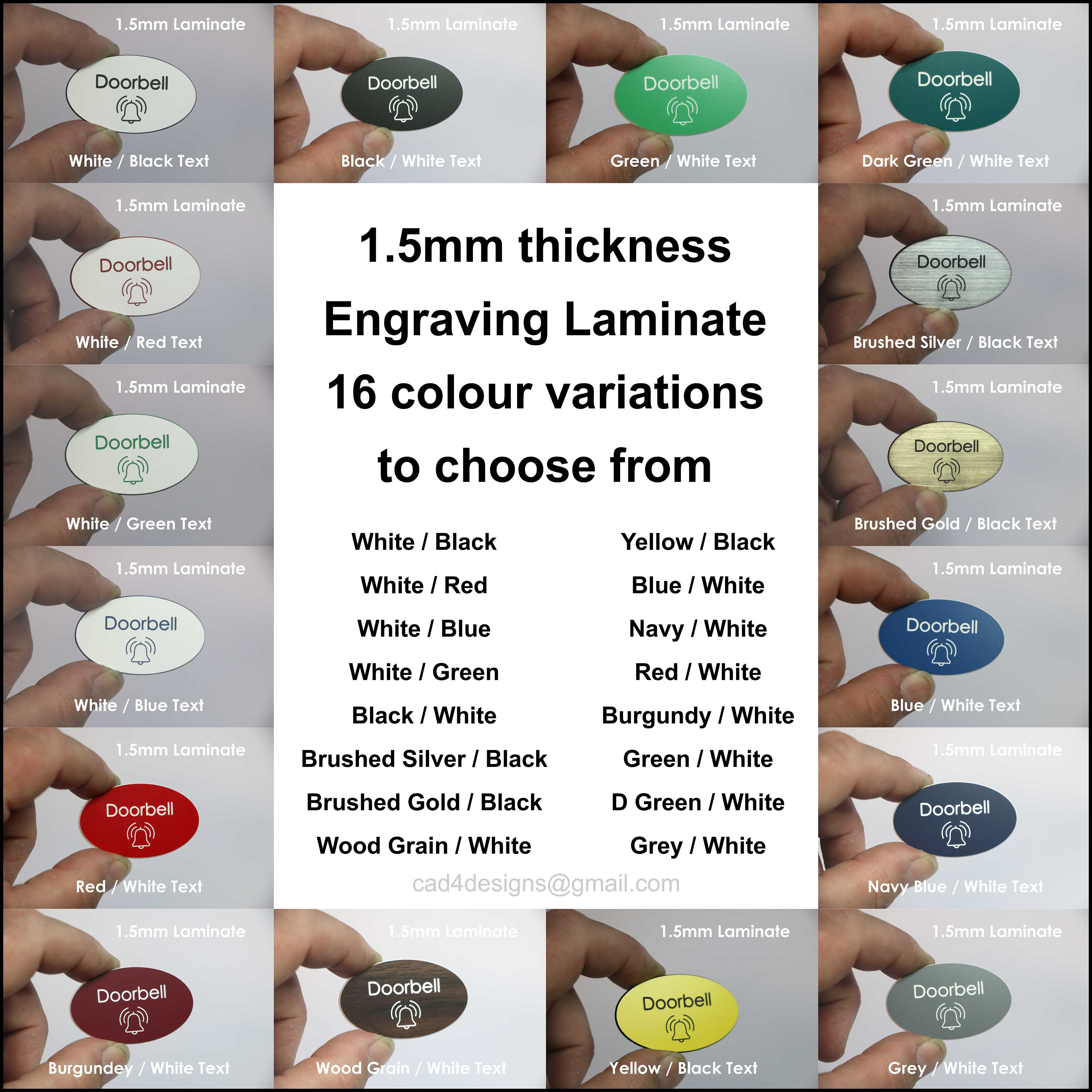 Engraved Plastic Laminate Sign 150mm X 150mm Your Wording Weather Proof ...