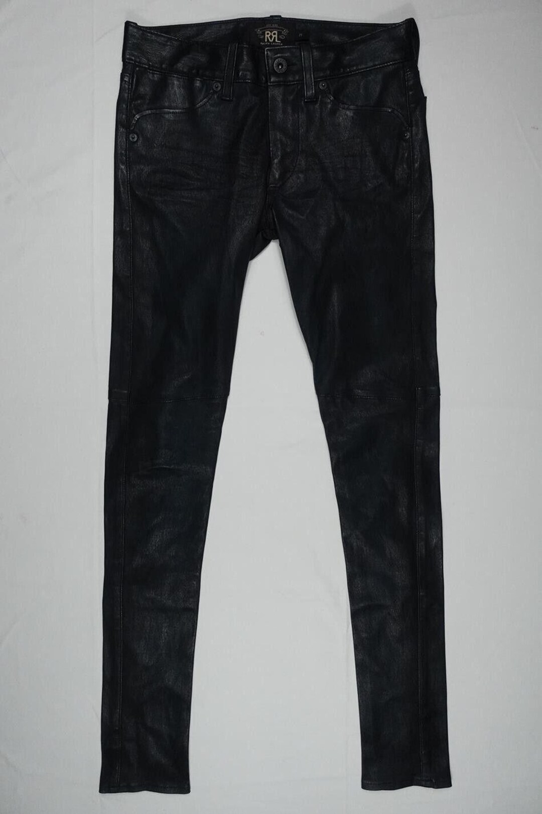 Double Ralph Lauren RRL Pants Leather Dark Green Lambskin RARE 25 - Etsy