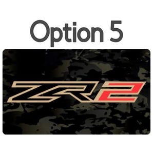 ZR2 Decal for Car Enthusiasts Sleek Black and Red Design Blocks the ...