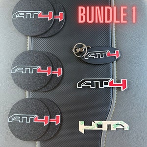 GMC Exclusive Sierra AT4 AT4X Upgrade Package Cup Holder Inserts Badge ...