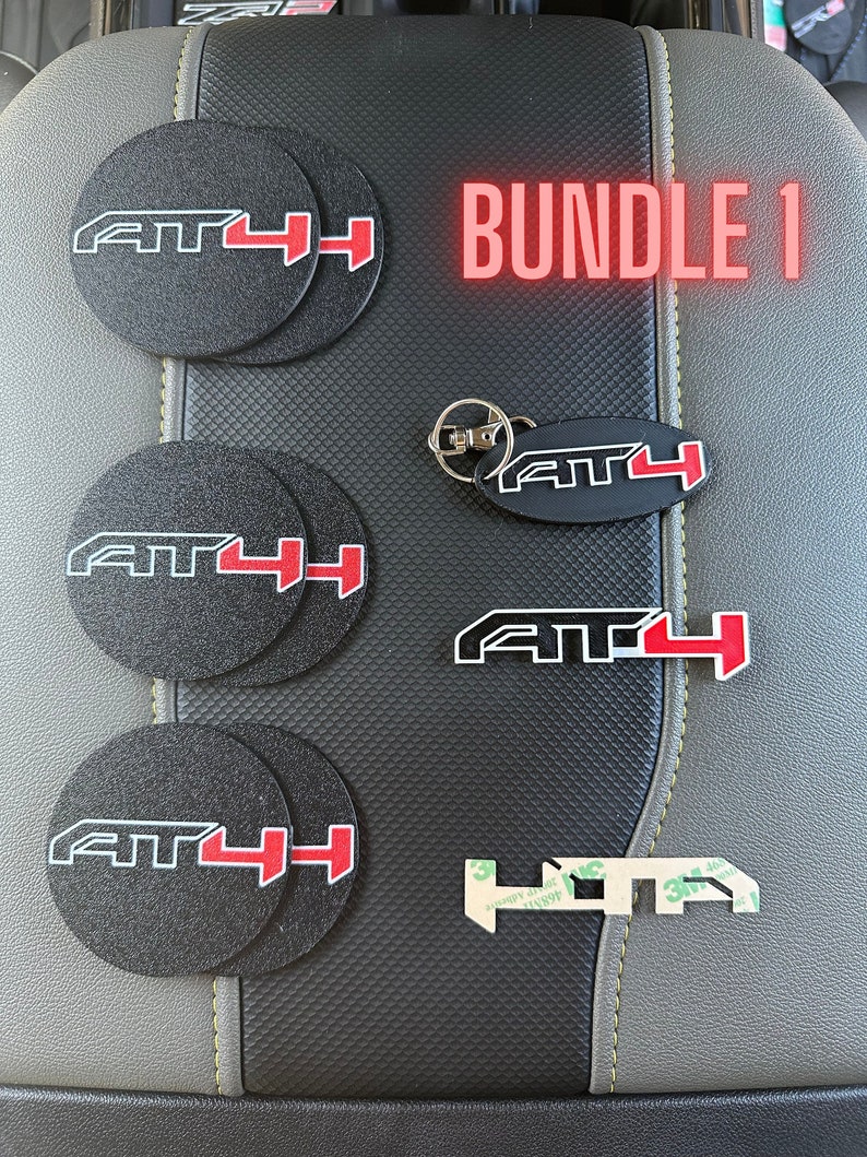 GMC Exclusive Sierra AT4 AT4X Upgrade Package Cup Holder Inserts Badge ...