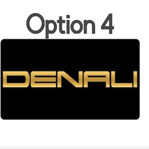 Denali Decal for Car Enthusiasts Sleek Black and Red Design Blocks the ...