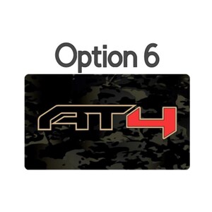 AT4 Decal for Car Enthusiasts Sleek Black and Red Design Blocks the ...