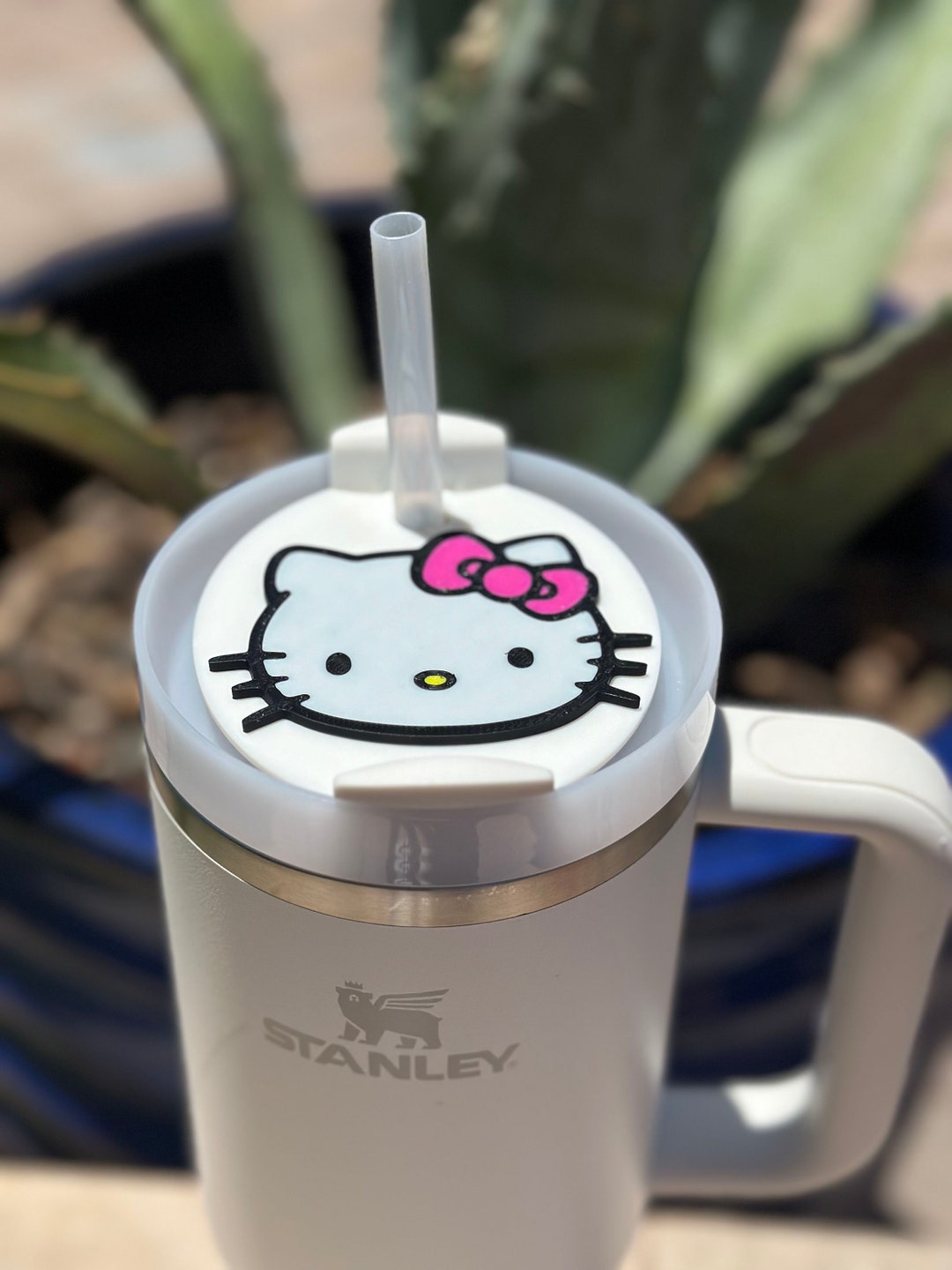 Hello Kitty Sanrio Stanley Cup Tumbler Topper Plate Decoration Fashion ...