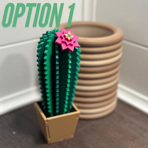 Cactus Decor Set 3D Printed - Modern Green Succulent Plants With Pots ...