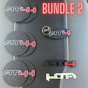 GMC Exclusive Sierra AT4 AT4X Upgrade Package Cup Holder Inserts Badge ...