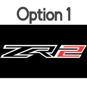 ZR2 Decal for Car Enthusiasts Sleek Black and Red Design Blocks the ...