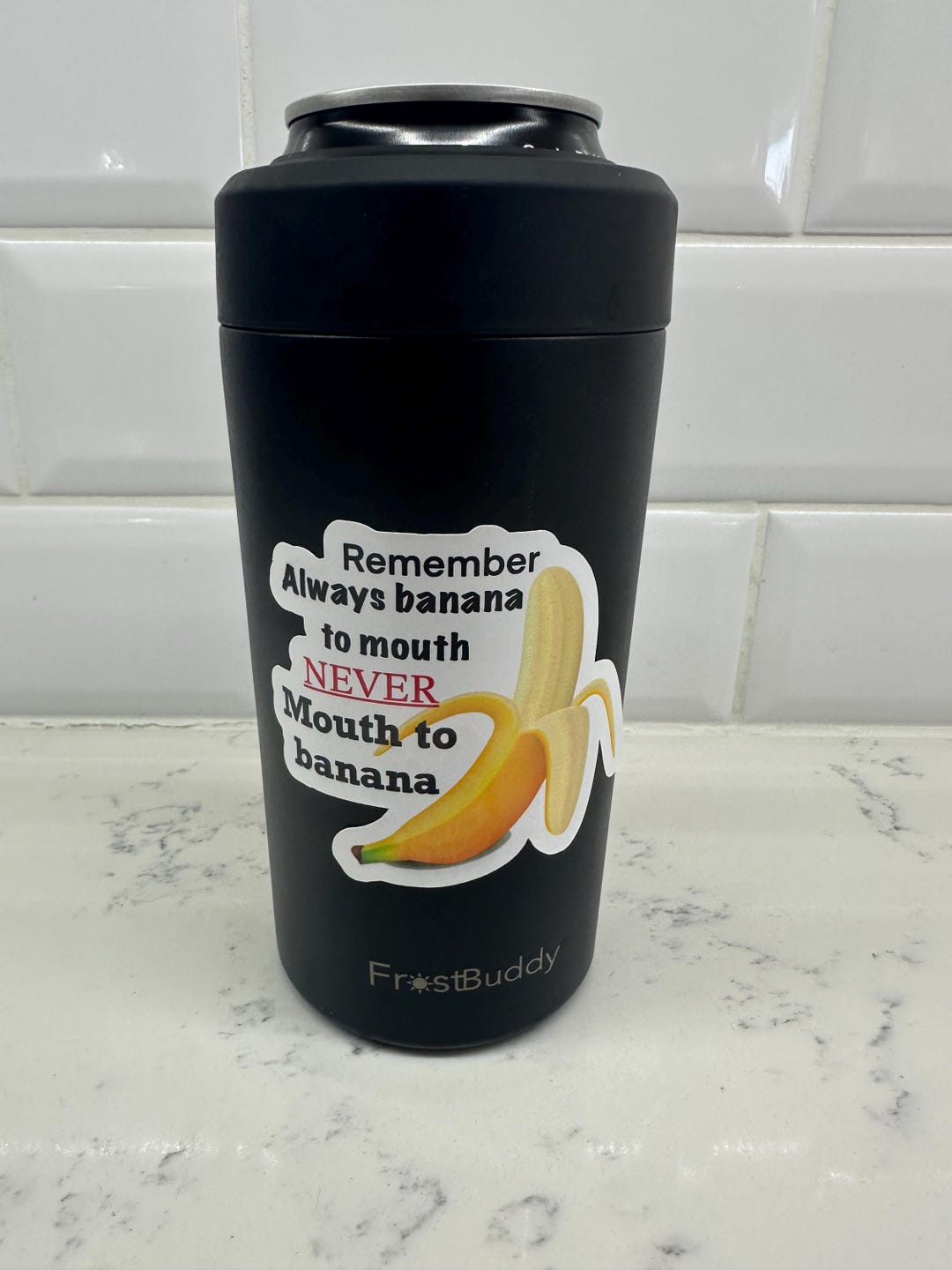Funny Banana Sticker - Always Banana to Mouth Decal | Waterproof Vinyl ...