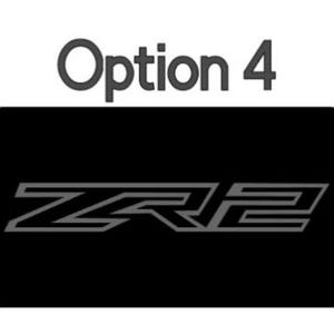 ZR2 Decal for Car Enthusiasts Sleek Black and Red Design Blocks the ...
