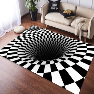 Illusion Rug, 3D Vortex Rug, Vortex Illusion Carpet, 3D Printed Rug ...