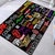 Rock Music Art Rug Music Memorabilia Carpet, Rock Band Poster Rug, Rock ...