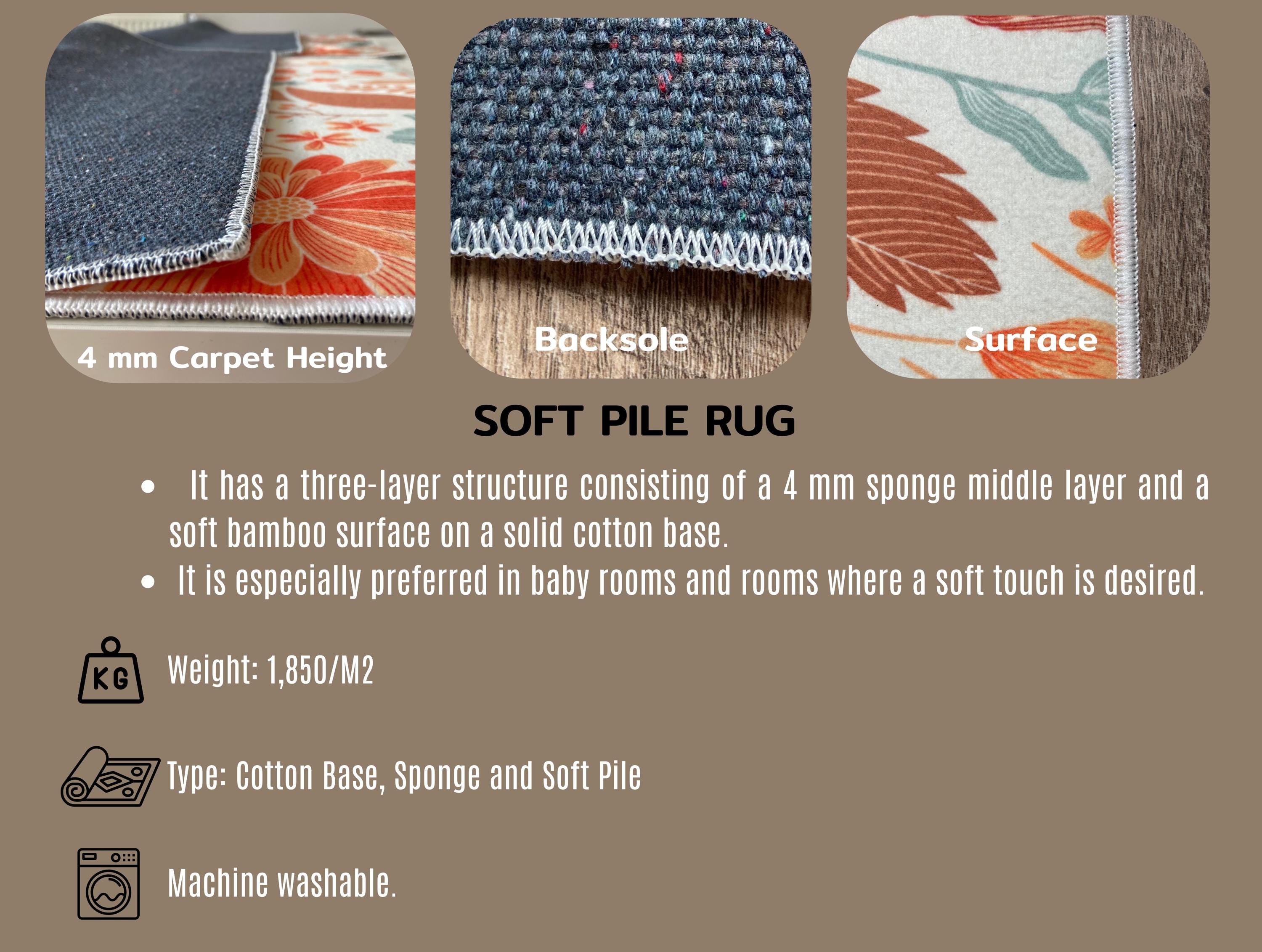 Truck Toddler Carpet Tractor Themed Kids Rug, Traffic Playroom Rug ...