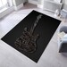 Heavy Metal Rug, Guitar Pattern Rug, Rock Music Rug, Rock and Roll ...