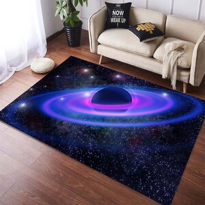 Planet Rug, Neon Galaxy Rug, Space Rug, Space Floor Rug, Kids Rugs ...