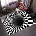 Illusion Rug, 3D Vortex Rug, Vortex Illusion Carpet, 3D Printed Rug ...