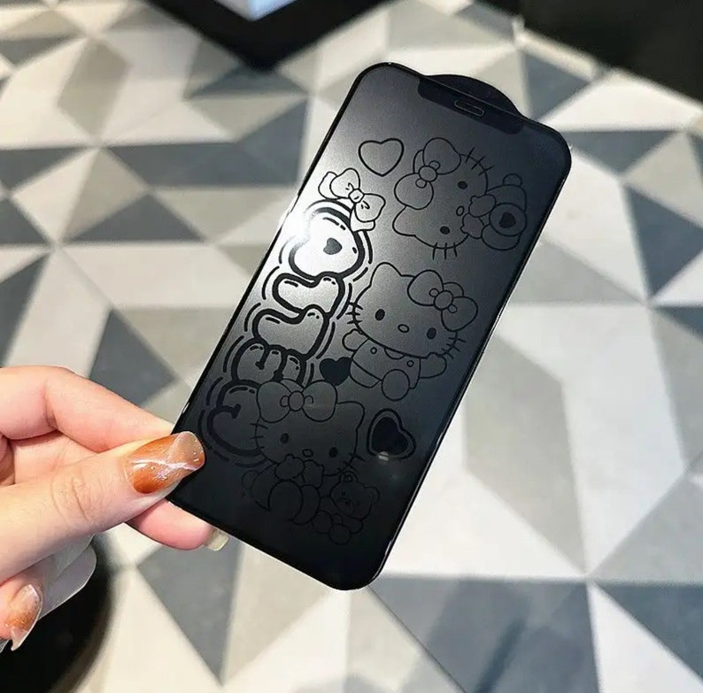 Hello Kitty Tempered Glass Screen Protector, Kawaii Screen Protector ...