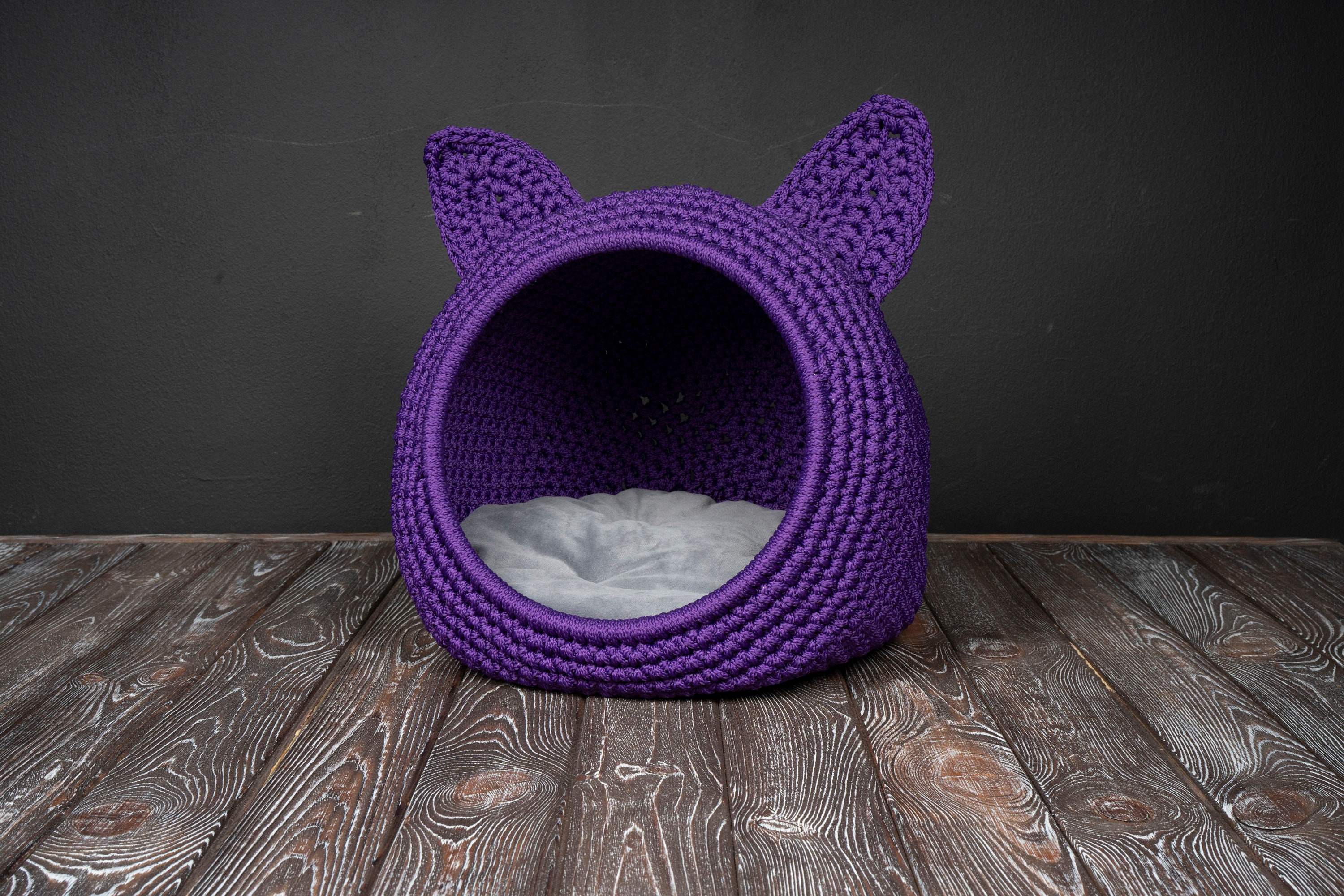 Cat House, Cat Cave Pattern, Fancy Cat Bed, Large Modern Pet Bed ...