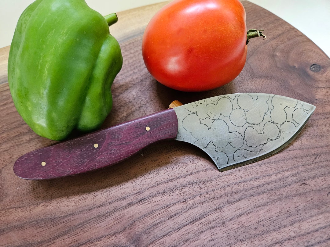 Original Handmade Veggie Knife, Made in Canada, Whimsical Steel Blade ...