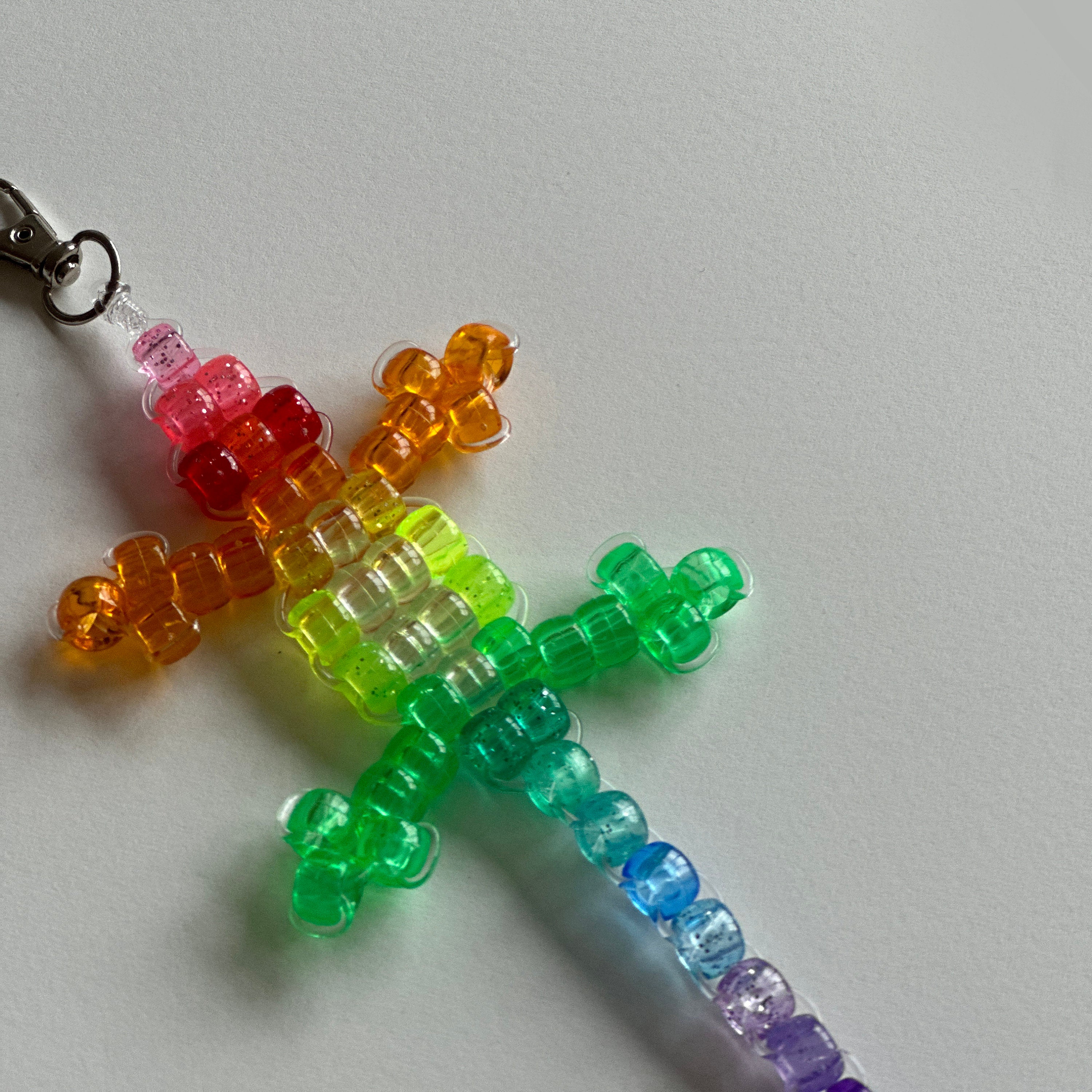 PREMIUM PRIDE Flag Rainbow Crystal Lizard : Keychain for a Cause ...