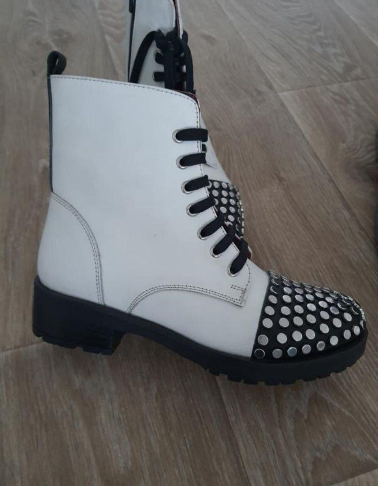 Leather Rocker-style Boots Genuine Leather and Unmatched Design - Etsy