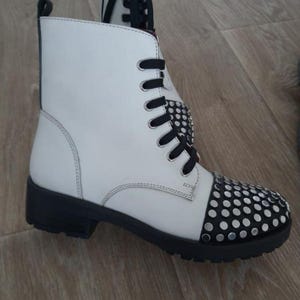 Leather Rocker-style Boots Genuine Leather and Unmatched Design - Etsy