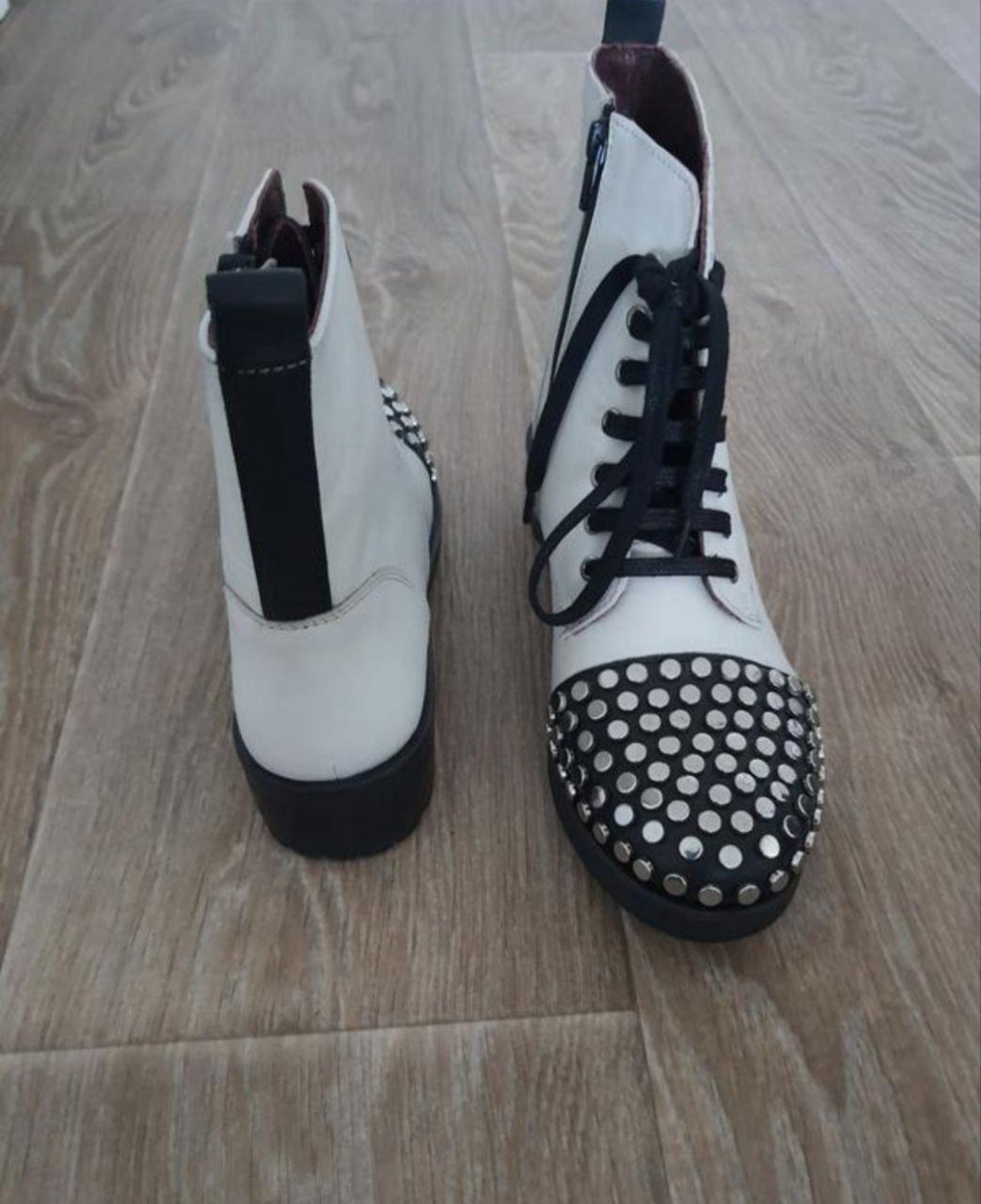 Leather Rocker-style Boots Genuine Leather and Unmatched Design - Etsy