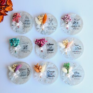 25 Pcs Custom Epoxy Wedding Invitation, Unique Epoxy Wedding Guest Gift ...