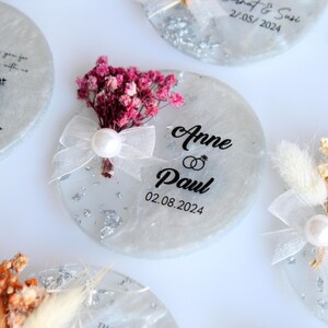 25 Pcs Custom Epoxy Wedding Invitation, Unique Epoxy Wedding Guest Gift ...