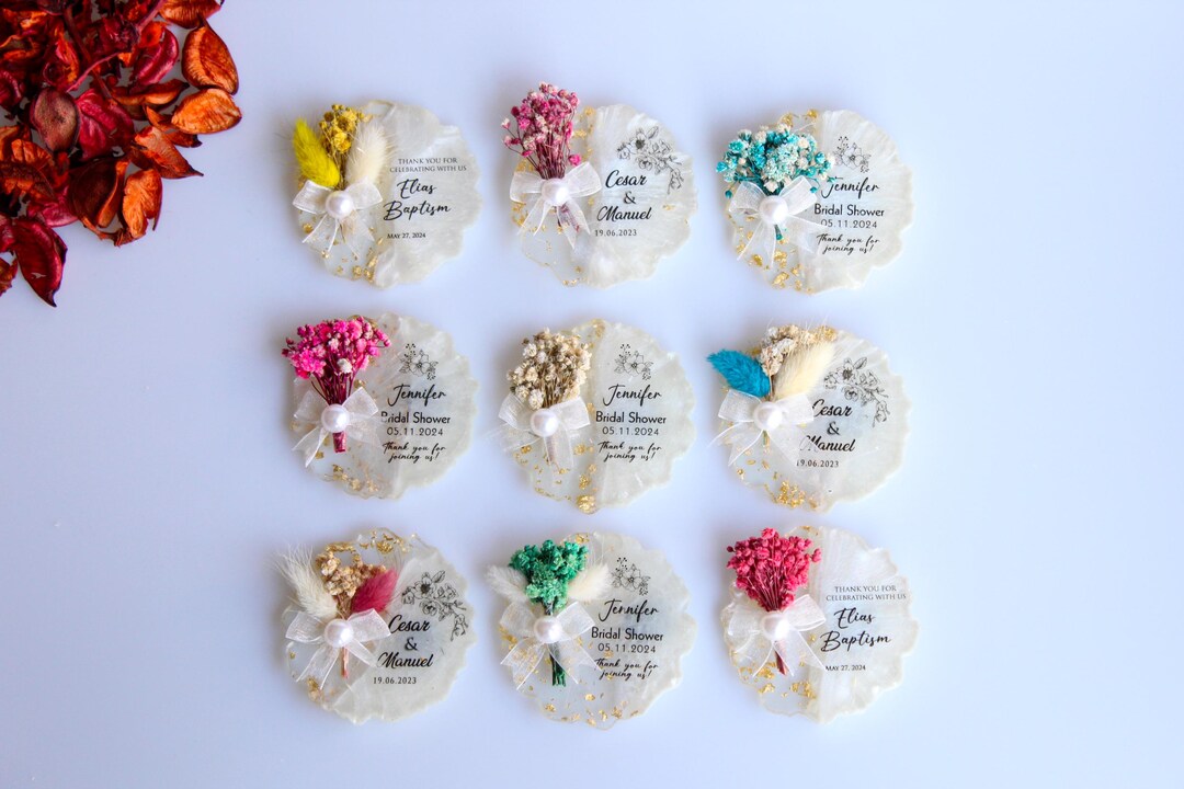 Bulk Custom Epoxy Wedding Invitation, Unique Epoxy Wedding Guest Gift ...