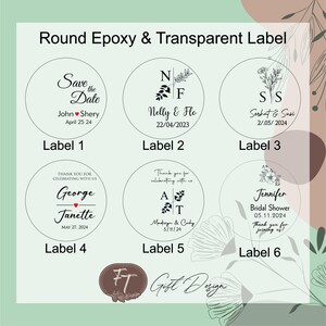 25 Pcs Custom Epoxy Wedding Invitation, Unique Epoxy Wedding Guest Gift ...