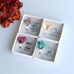 25 Pcs Custom Epoxy Wedding Invitation, Unique Epoxy Wedding Guest Gift ...